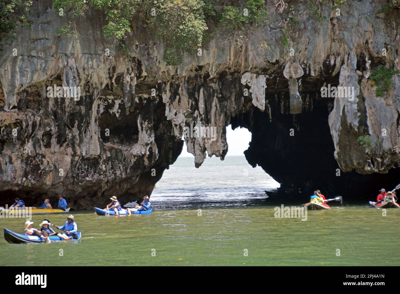 Thailand, Ao Phang-nga Marine National Park: the stalactite-bedecked ...