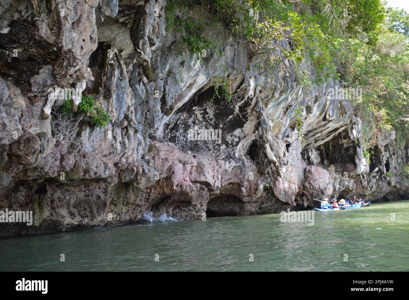 Thailand, Ao Phang-nga Marine National Park: bizarre limestone cliffs ...