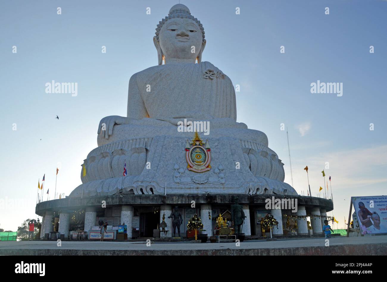Thailand, Phuket Island: the Big Buddha, on Mount Nagakerd, is 45 ...
