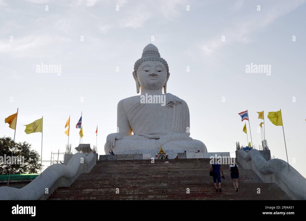 Thailand, Phuket Island: the Big Buddha, on Mount Nagakerd, is 45 ...