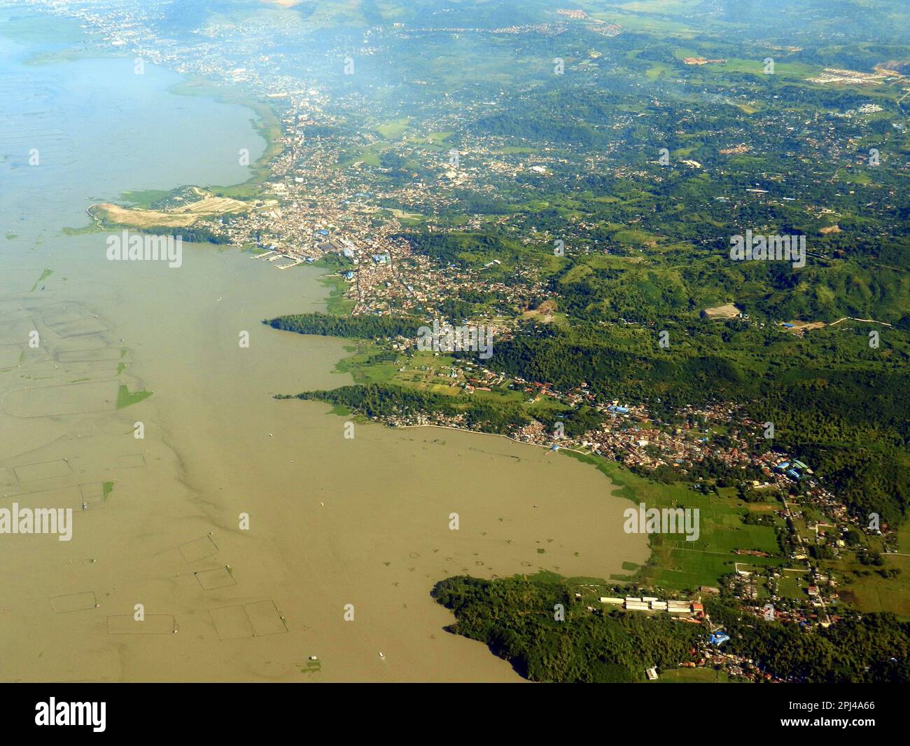Philippine Archipelago: aerial view of well-developed coastal ...