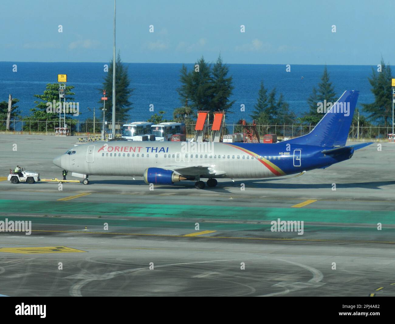 Thailand, Phuket Airport: HS-BRE Boeing 737-429 (c/n 25248) of Orient ...