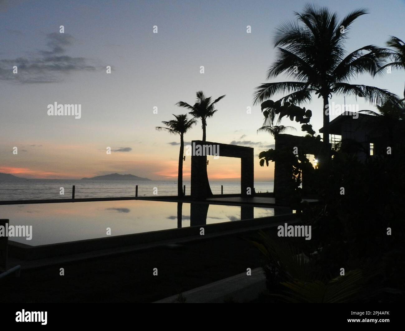 The Philippines, Samar Island, Calbayog City: tranquil scene at sunset ...