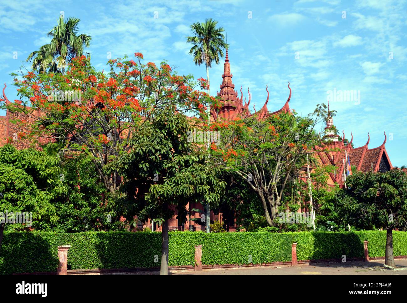Cambodia, Phnom Penh: National Museum of Cambodia, built 1917-20, with ...