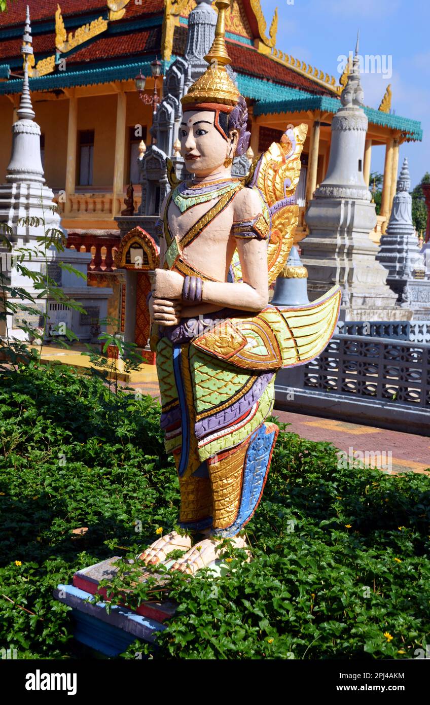 Cambodia, Phnom Penh: colourful Kinnara (half woman and half bird) in ...