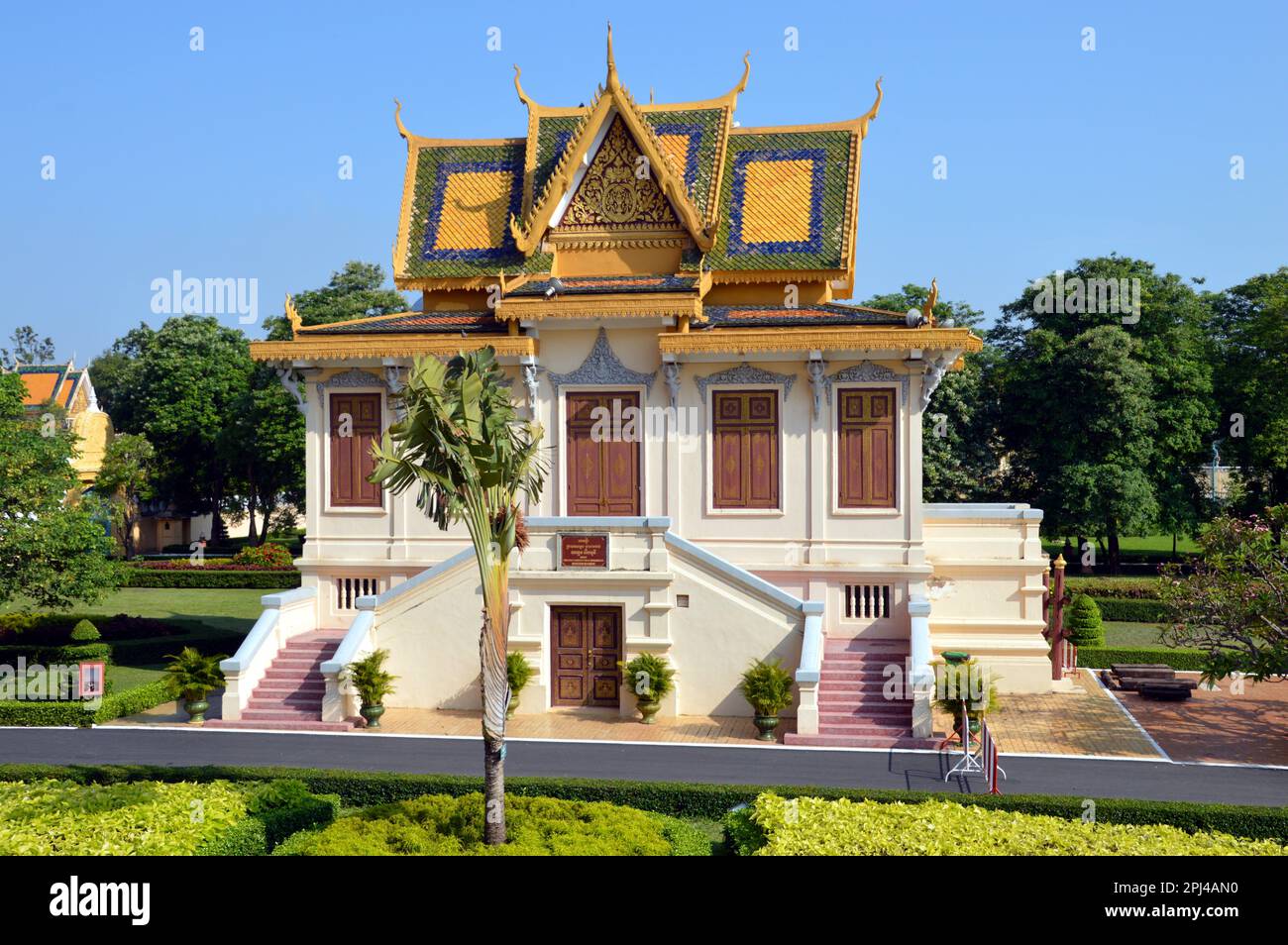 Cambodia, Phnom Penh: library building (Hor Samritvimean) in the ...