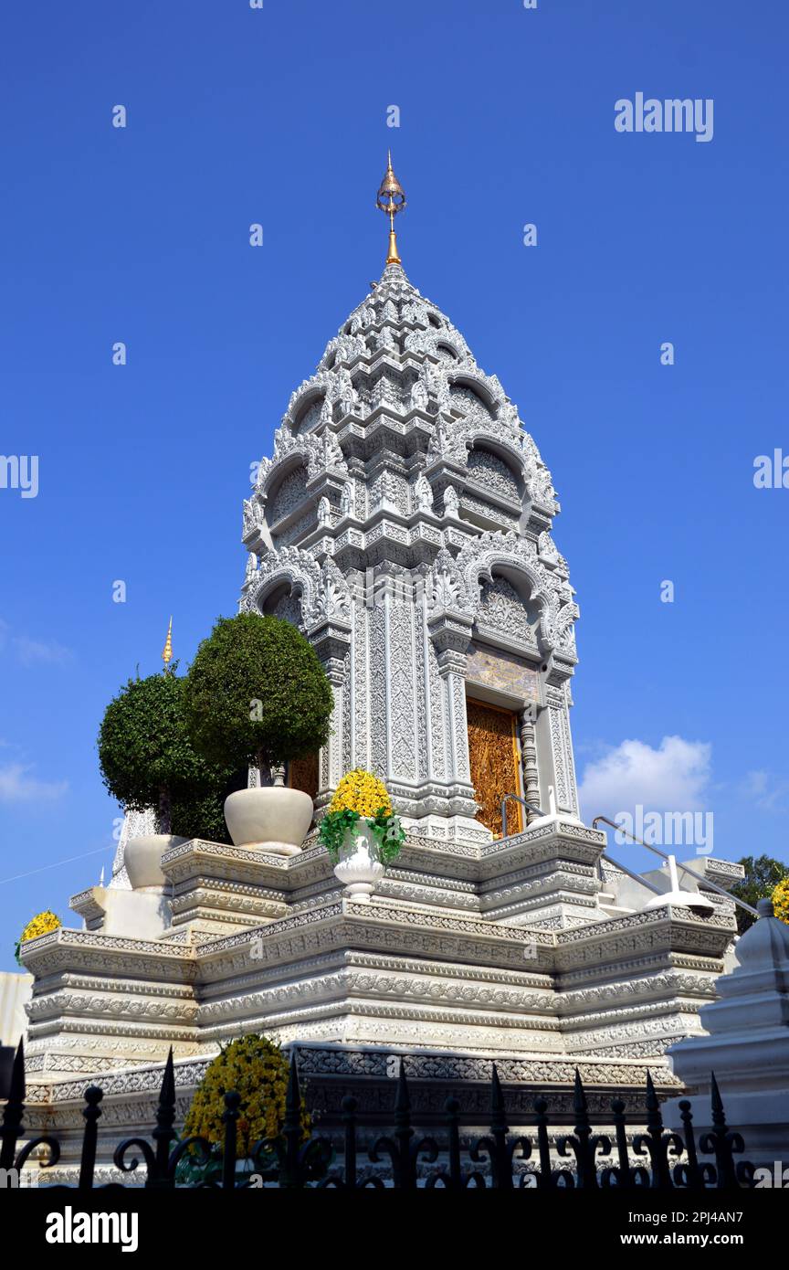 Cambodia, Phnom Penh: stupa or shrine of Princess Kantha Botha ...
