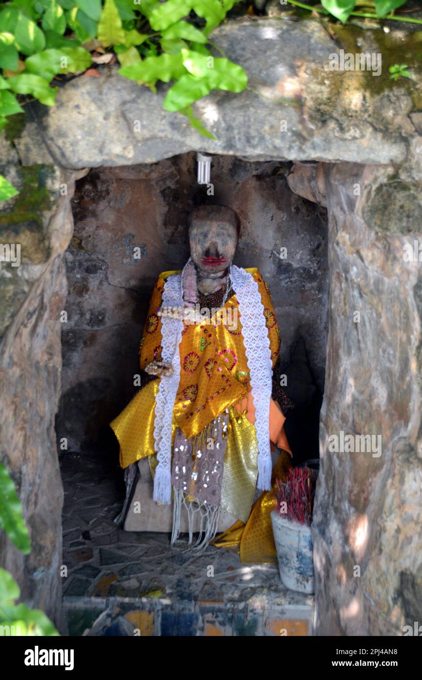 Cambodia, Phnom Penh: Royal Palace: revered figure in the Silver Pagoda ...