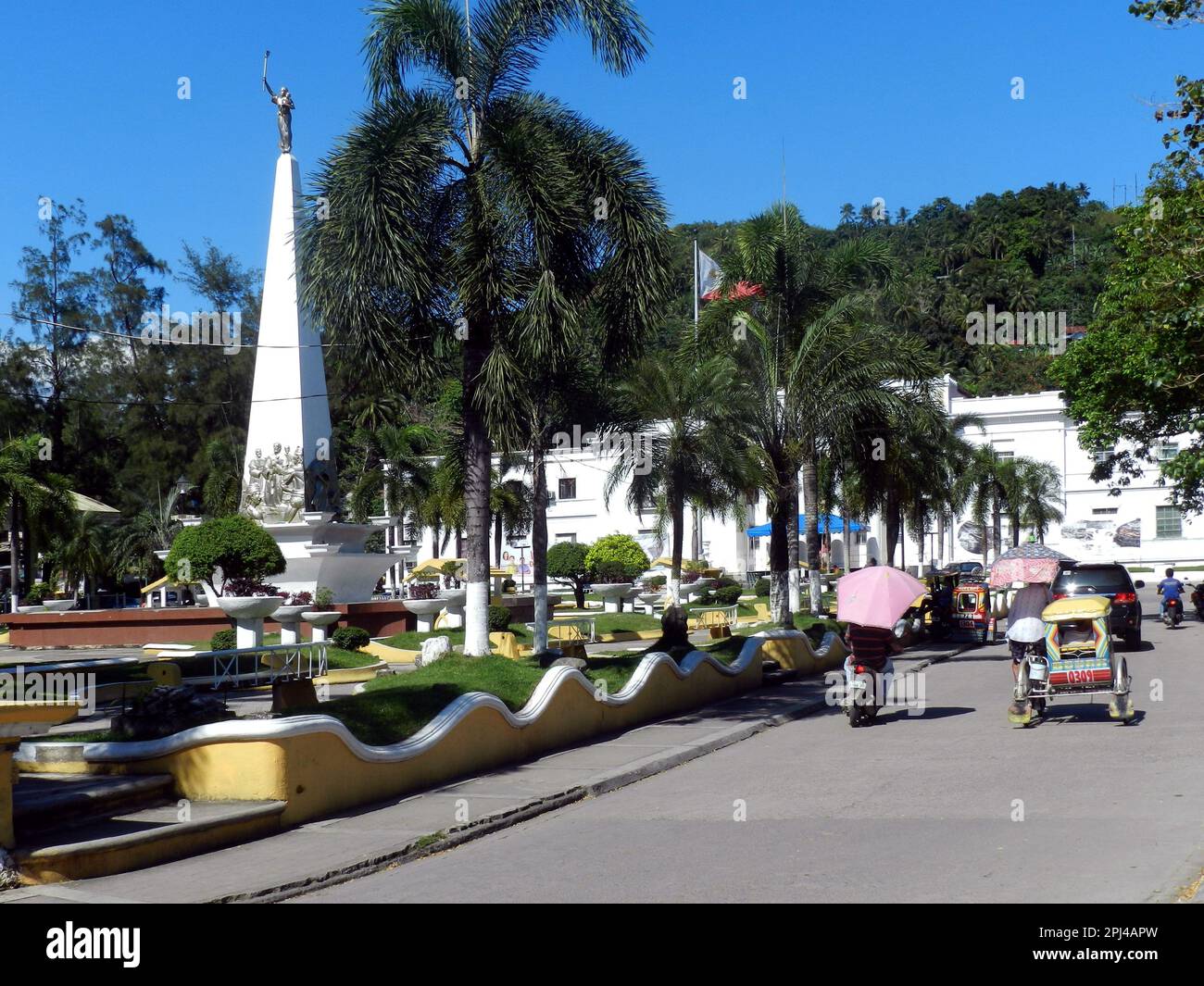The Philippines, Samar Island, Catbalogan: view of the obelisk in Samar ... The Philippines, Samar Island, Catbalogan: view of the obelisk in Samar ...
