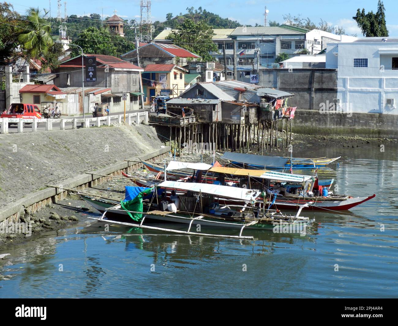 The Philippines, Samar Island, Catbalogan: fishing boats with ...