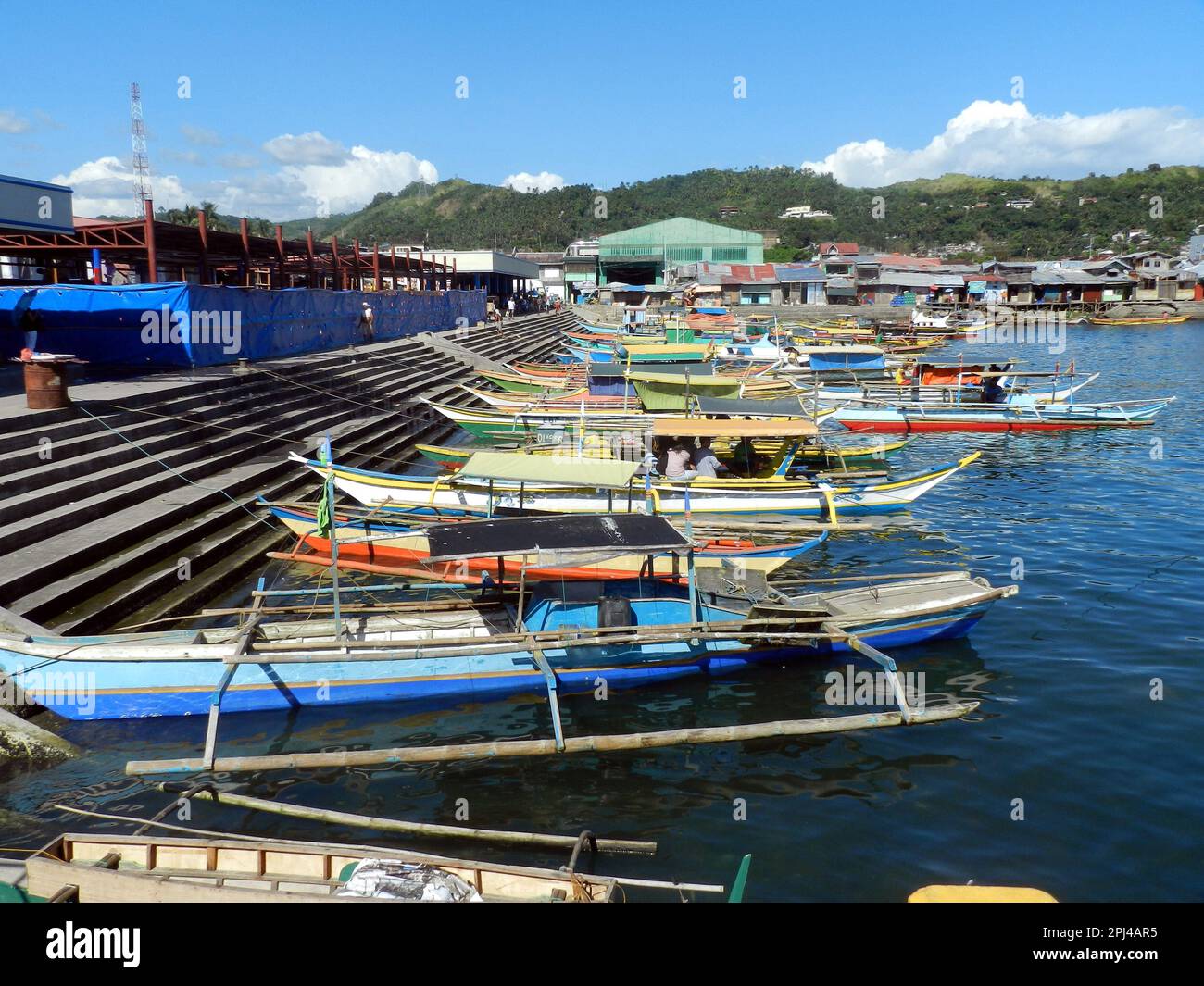 The Philippines, Samar Island, Catbalogan: traditional fishing boats ...