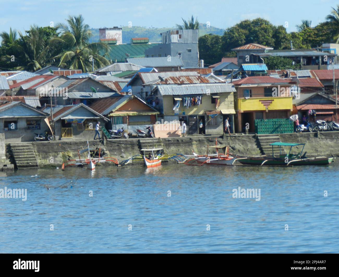 The Philippines, Samar Island, Catbalogan: typical houses and shops on ...