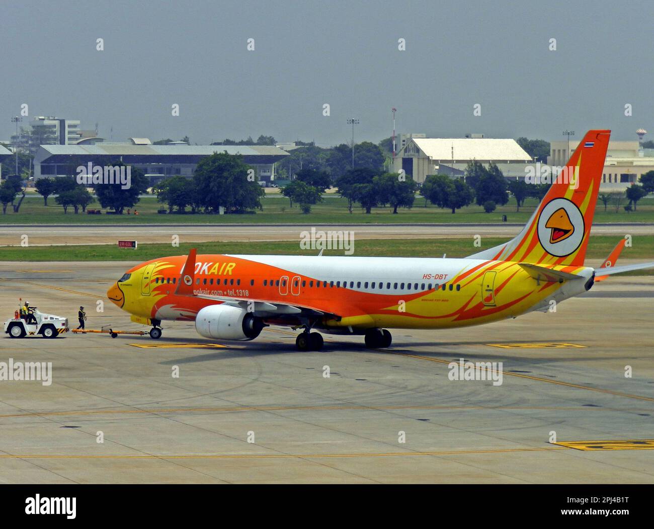 Thailand, Bangkok: HS-DBT Boeing 737-88L (c/n 61293) of Nok Air at Don ...