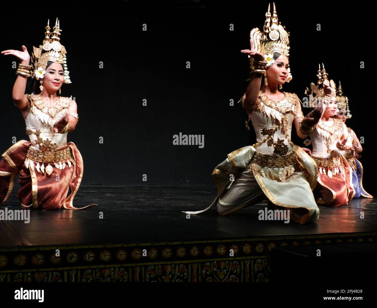 Cambodia, Phnom Penh: Traditional Dance Show in the National Museum including a variety of ...