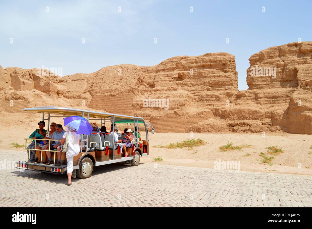 People's Republic of China, Xinjiang Province, Turpan: Gaochang ruined ...