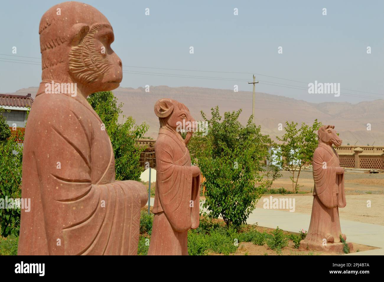People's Republic of China, Xinjiang Province, Turpan: Traditional Chinese anthropomorphic ...