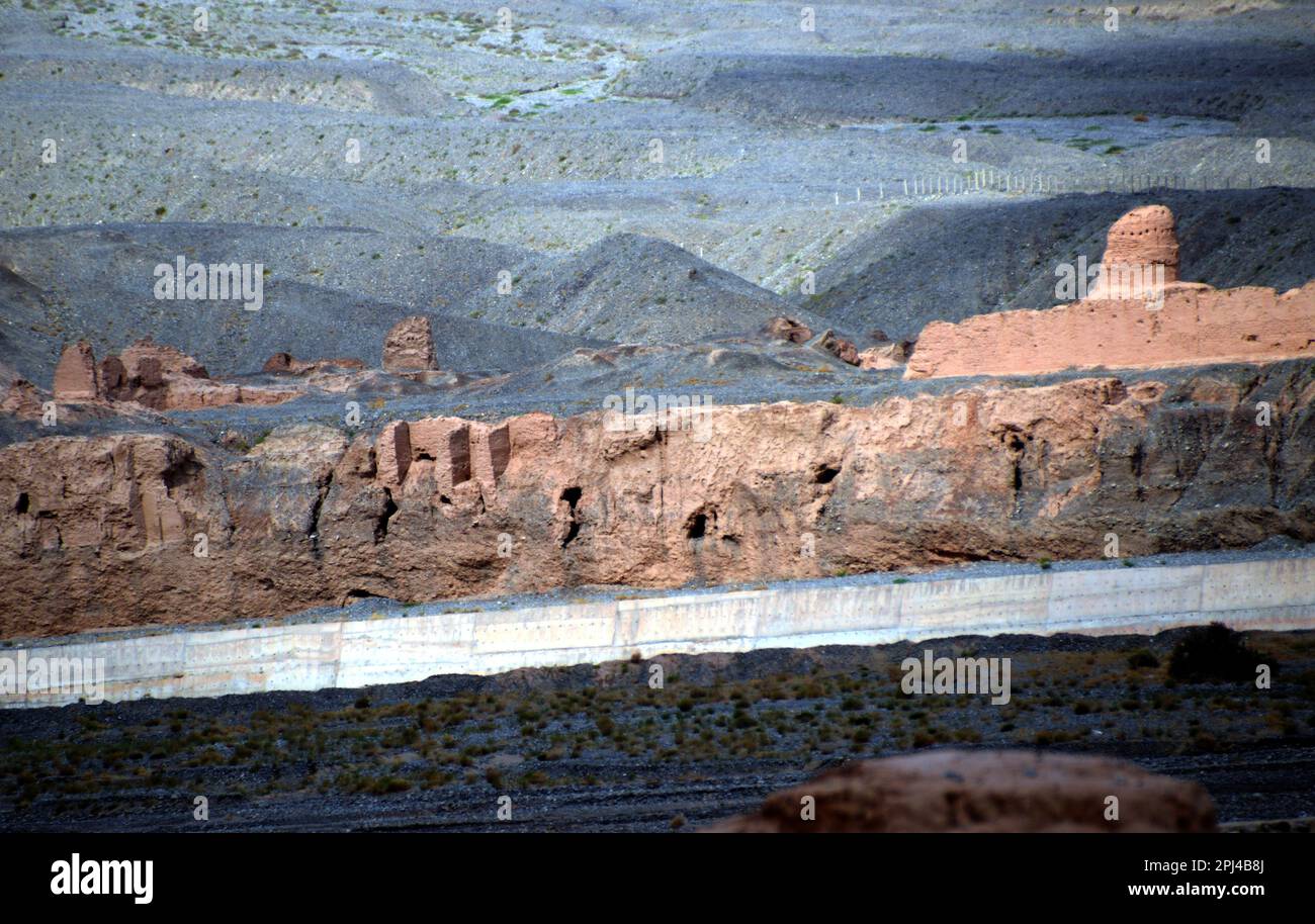 People's Republic of China, Xinjiang Province, Kuqa: Subashi Buddhist ...