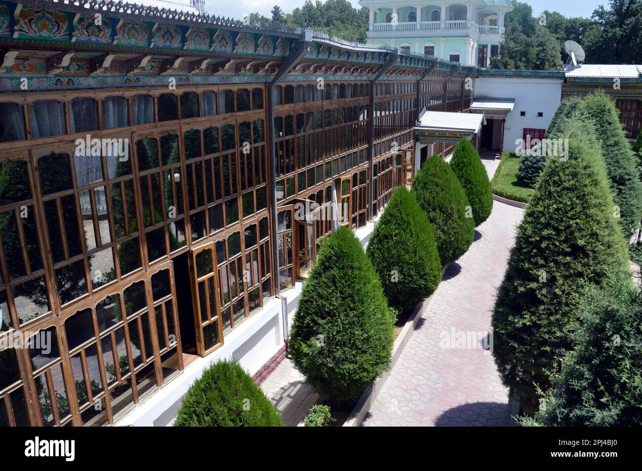 Tajikistan, Dushanbe, capital city: Teahouse Rochat/Rohat/Roxat on ...