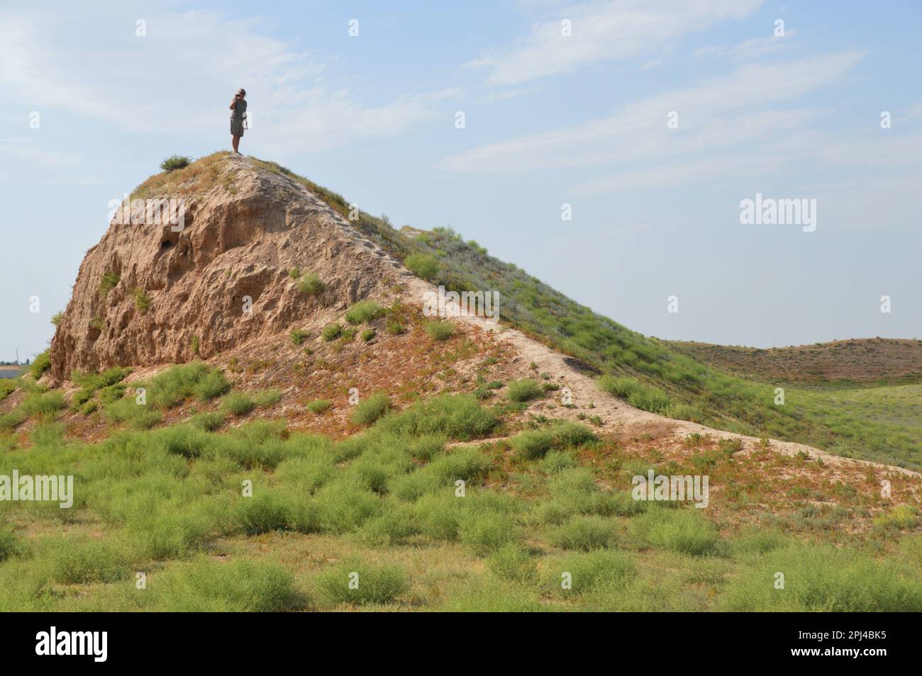 Uzbekistan, Surkhandarya Province: all that remains of an ancient ...