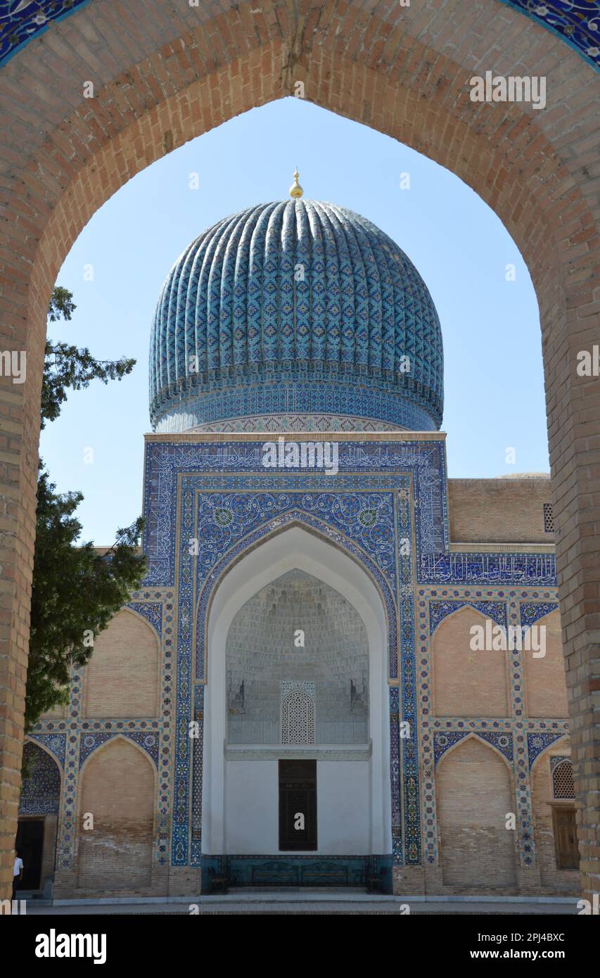 Uzbekistan, Samarkand: Gur-i Amir, the mausoleum of Timur (Tamerlaine ...