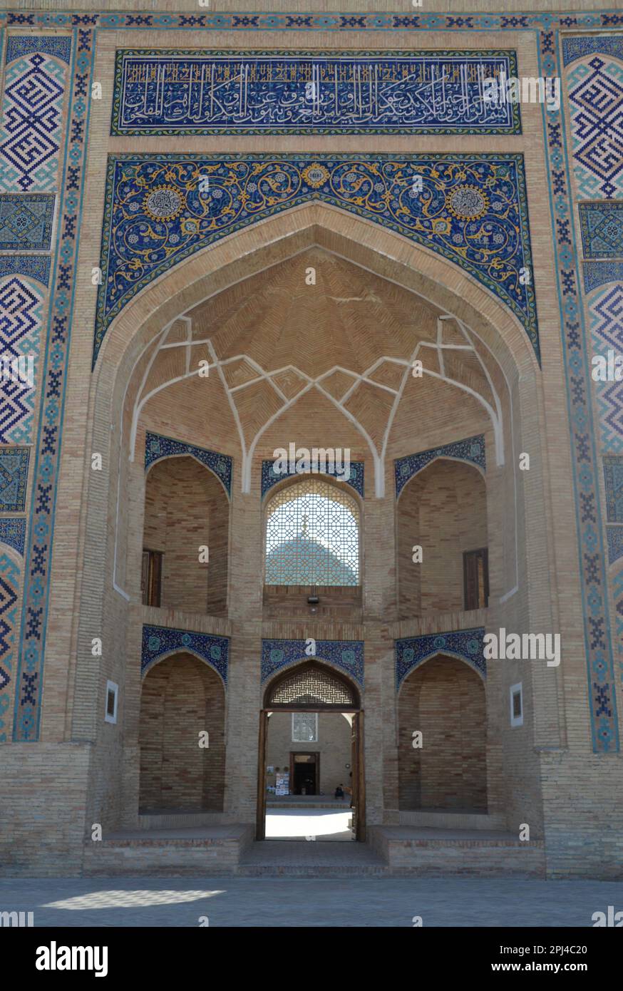 Uzbekistan, Tashkent, capital city, Khast-Imam Complex: facade and iwan ...