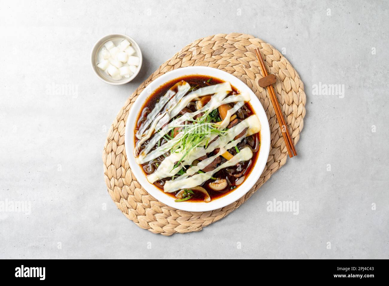 Korean food cheese boneless steamed chicken Stock Photo - Alamy