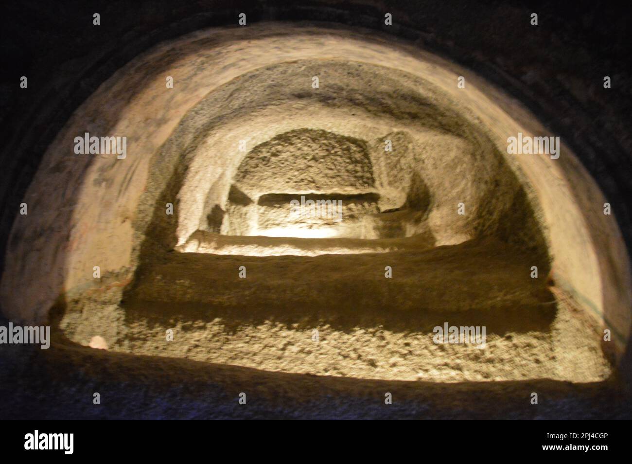 Greece, Island of Milos, Tripiti: early Christian catacombes, dating ...