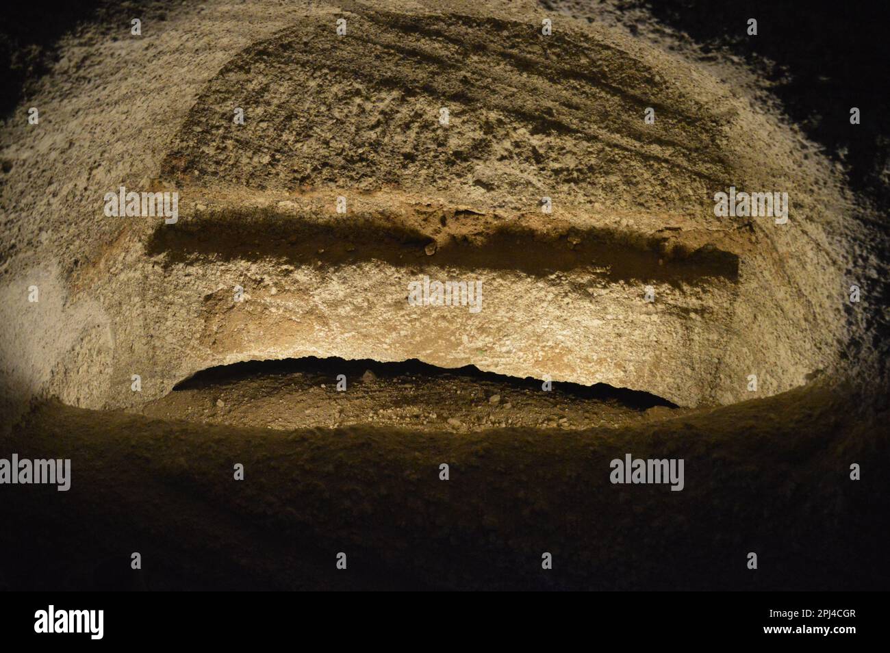 Greece, Island of Milos, Tripiti: early Christian catacombes, dating ...