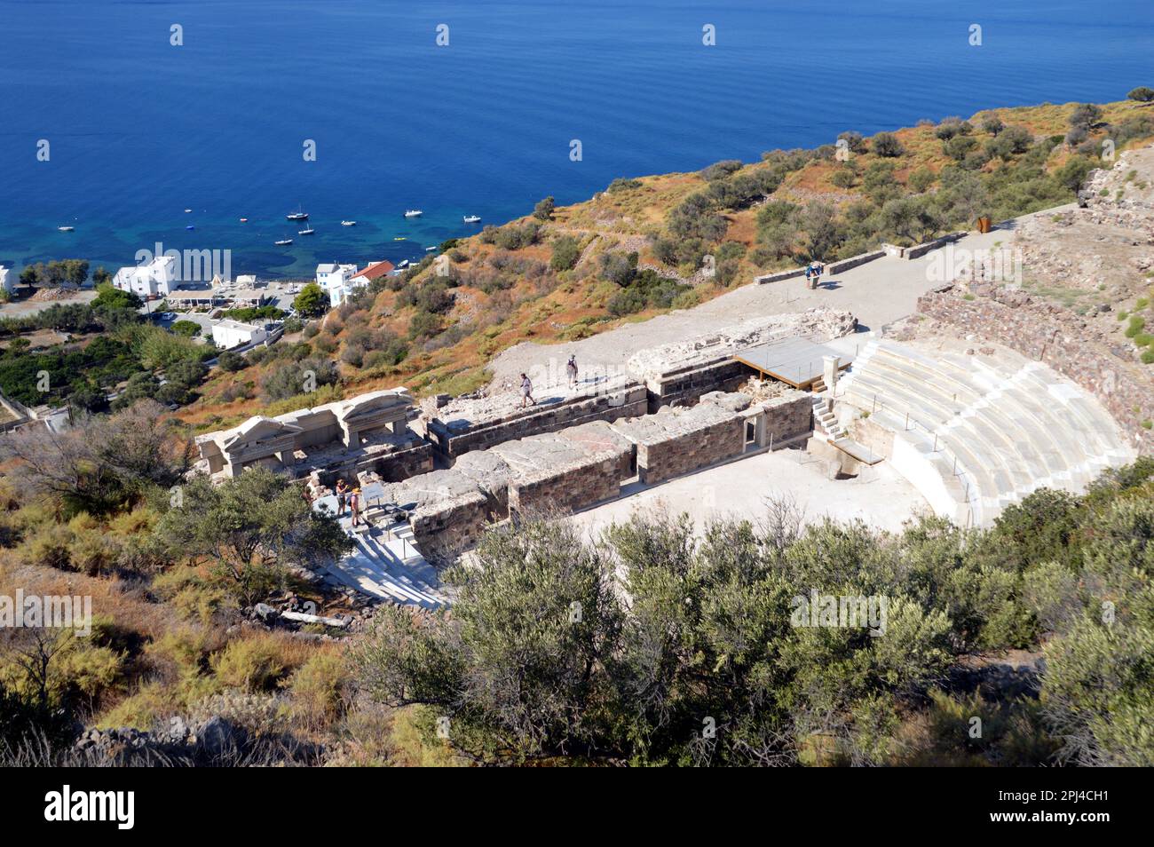 Greece, Island of Milos, Tripiti: Roman amphitheatre, probably built in ...