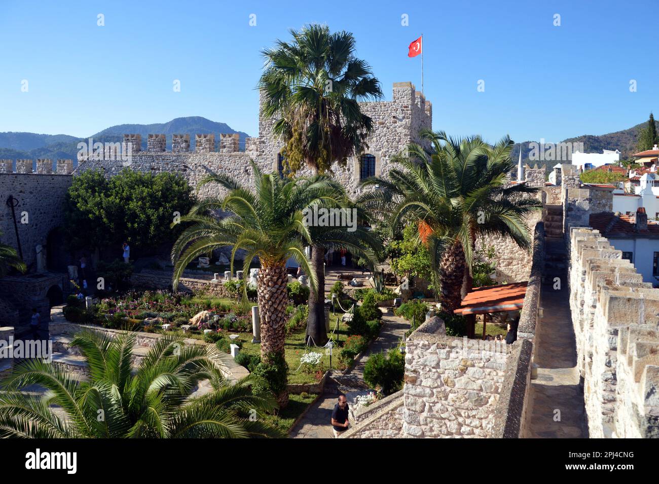 Turkey, Marmoris: the castle, built in 1522, in the reign of Suleiman ...
