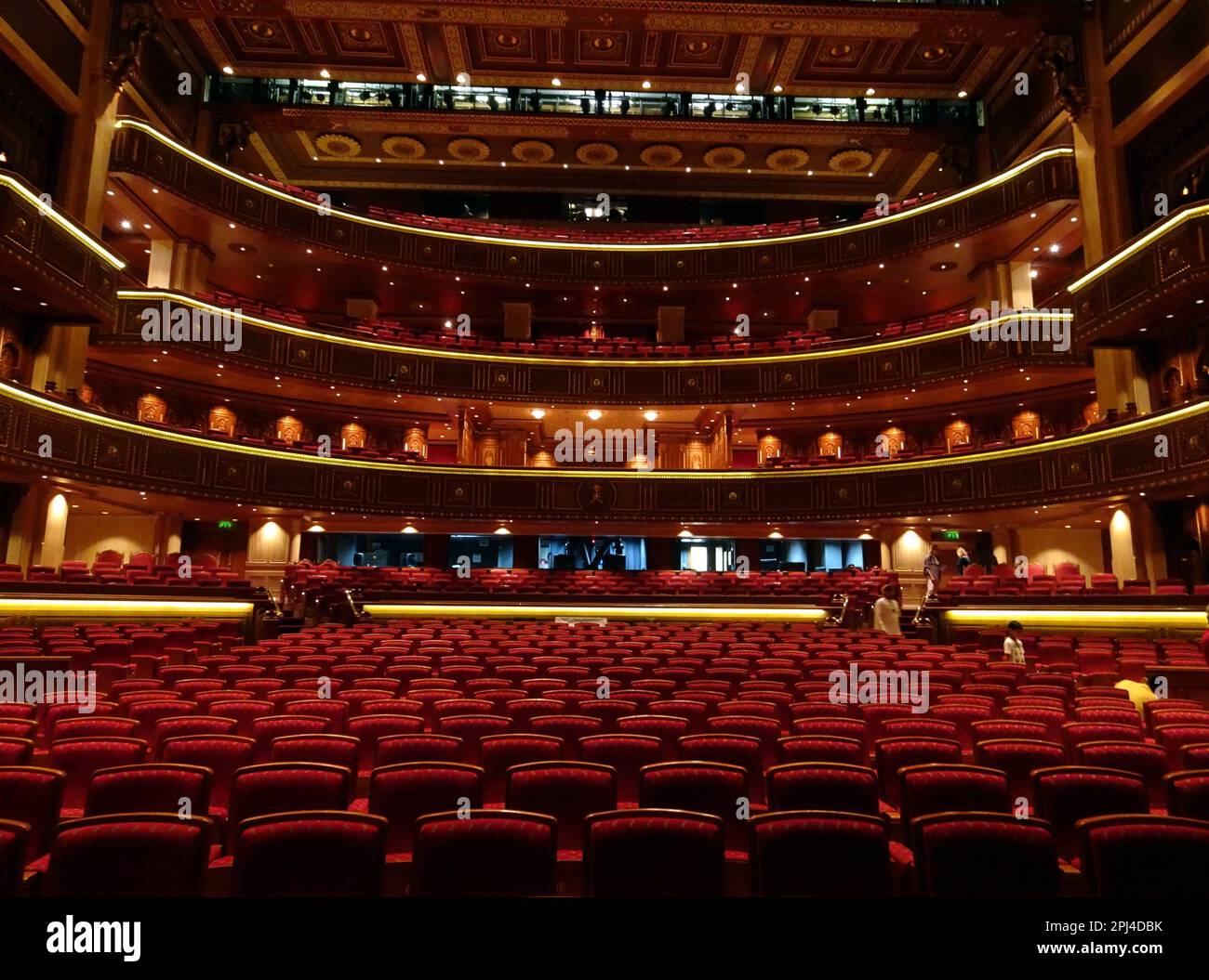 Oman, Muscat: the auditorium of the Royal Opera House, inaugurated in ...