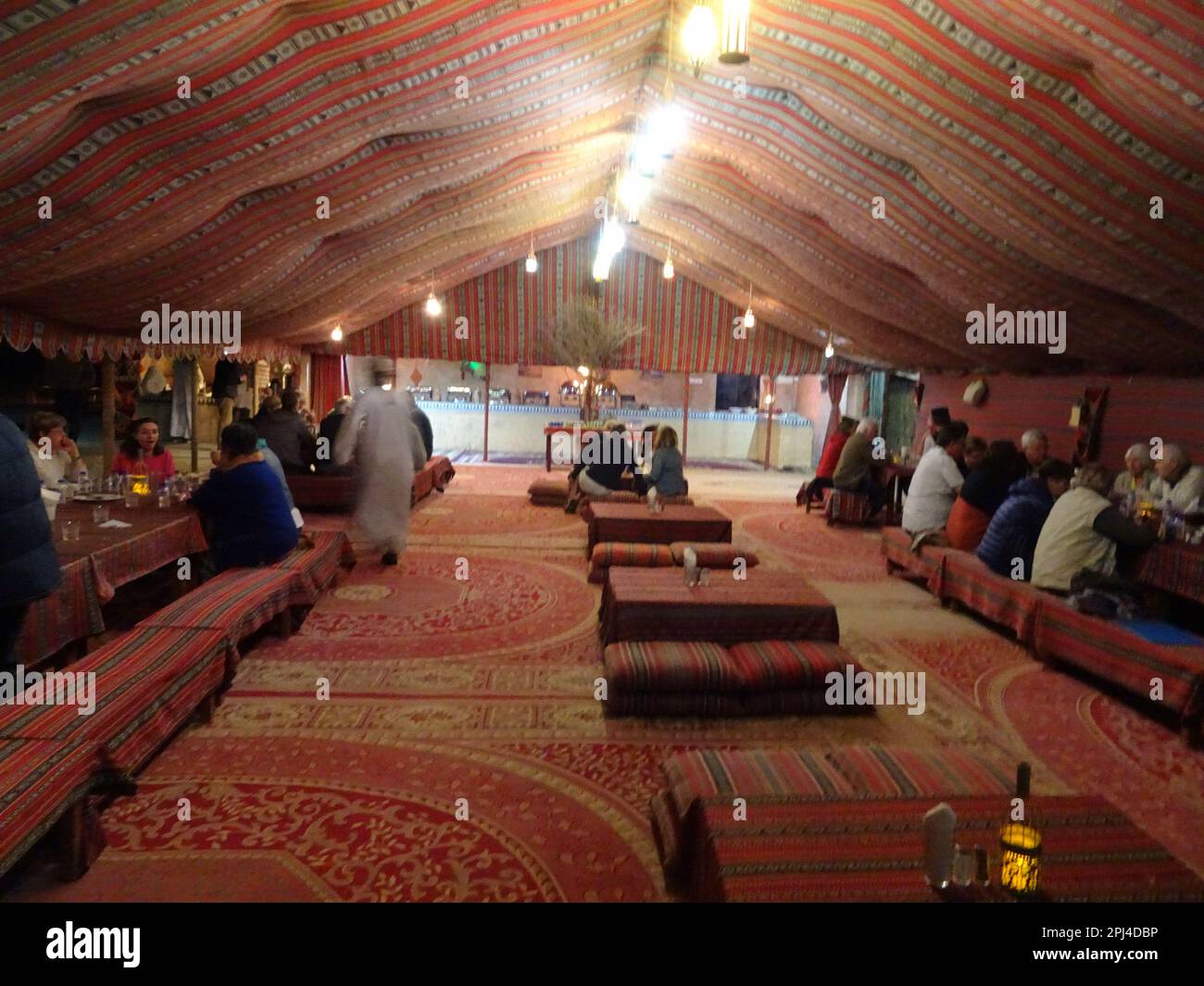 Oman, Sama Al Wasil Desert Camp: tented majlis (place of assembly ...