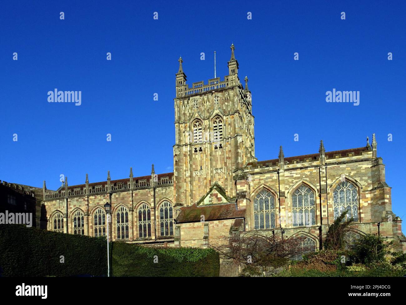 England, Worcestershire, Malvern: Great Malvern Priory was founded in ...