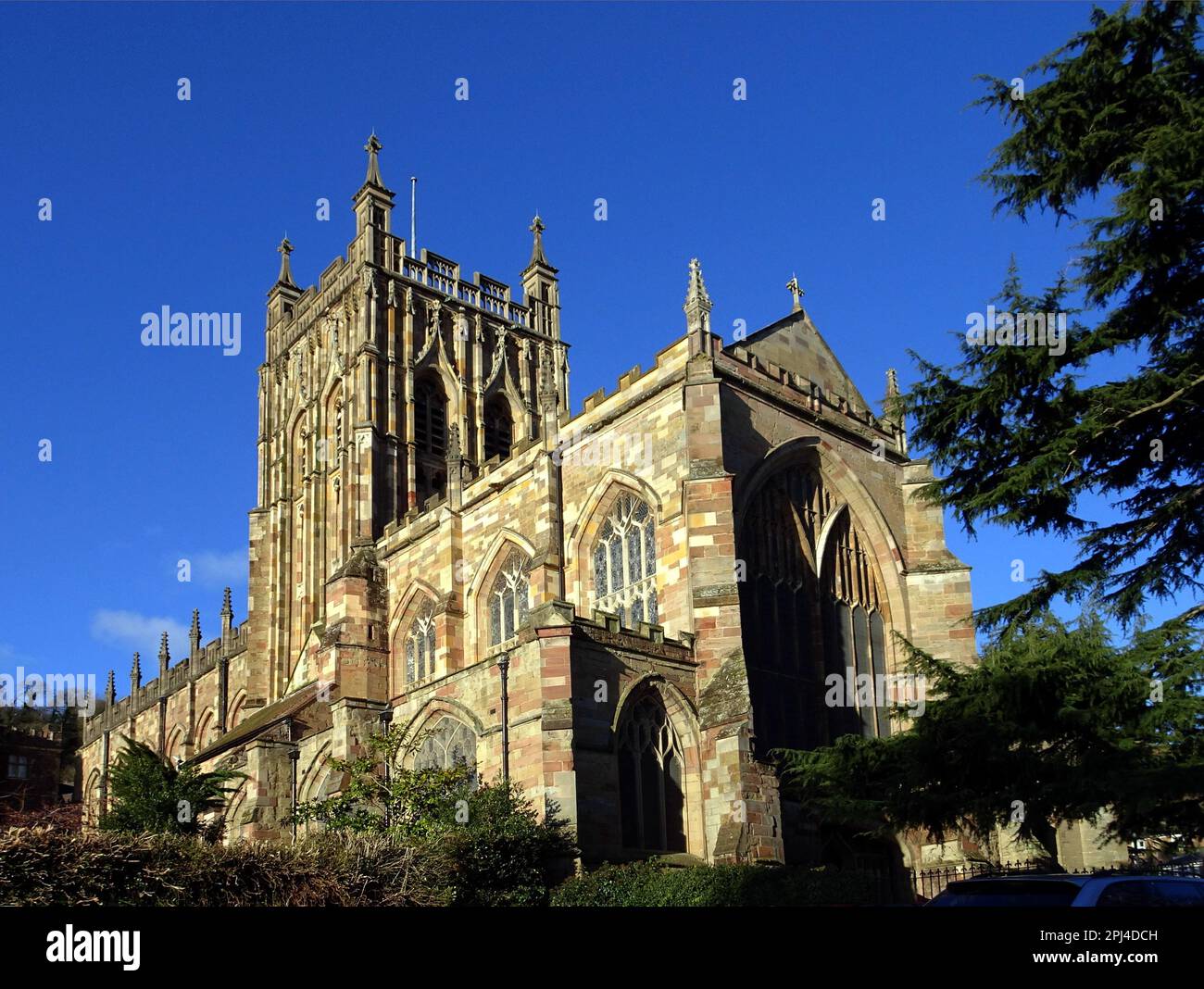 England, Worcestershire, Malvern: Great Malvern Priory was founded in ...