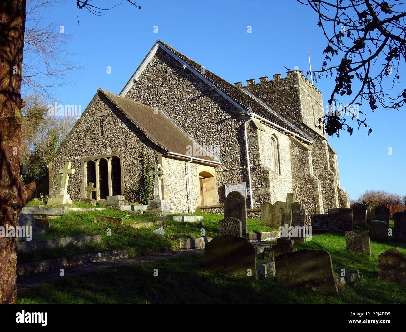 England, West Sussex, Bramber: the Parish Church was built by William ...