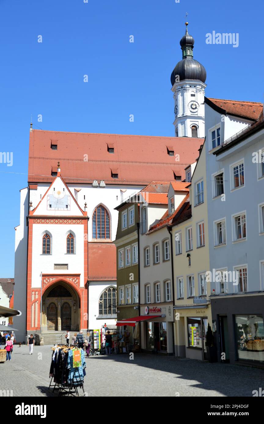 Germany, Upper Bavaria, Landsberg am Lech: parish church, built in 15th ...