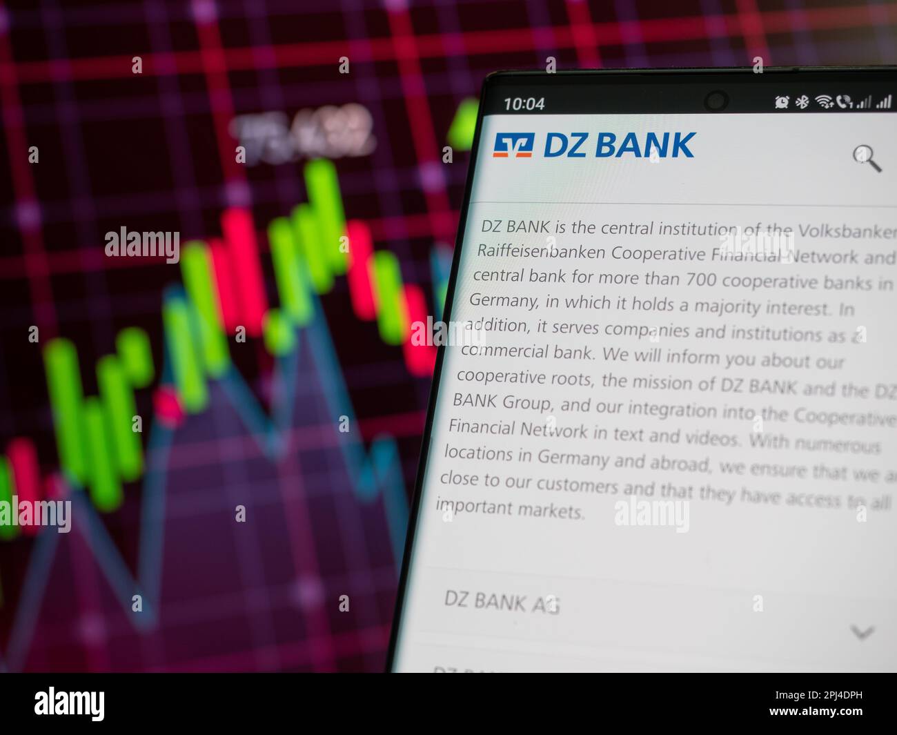 Galati, Romania - March 30, 2023: DZ Bank Stock: Navigating the Market ... Galati, Romania - March 30, 2023: DZ Bank Stock: Navigating the Market ...