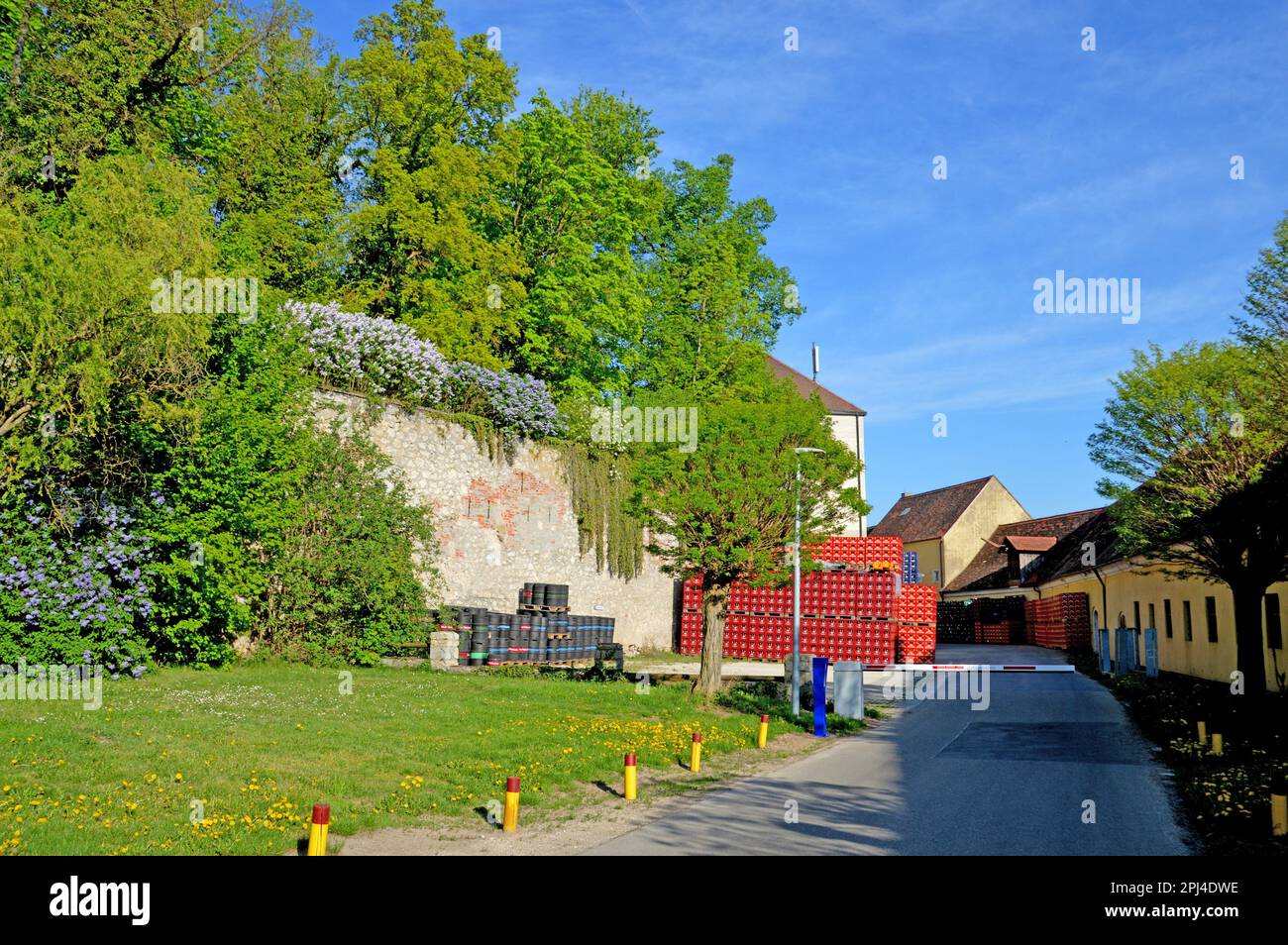 Germany, Bavaria, Swabia, Wallerstein: Wallerstein Brewery, owned by ...