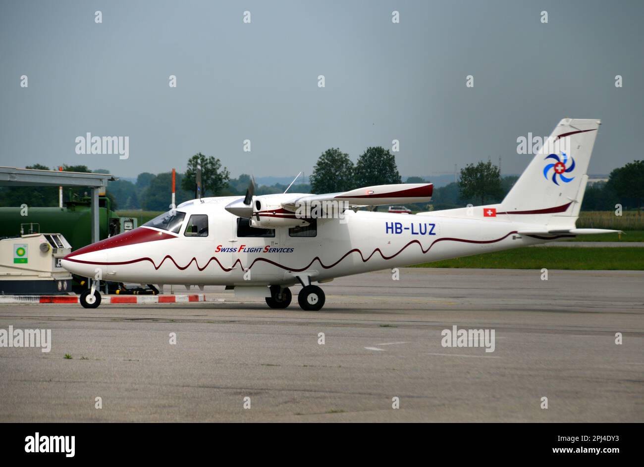 Germany, Bavaria, Augsburg: HB-LUZ Partenavia P.68C (c/n 470/C) at ...