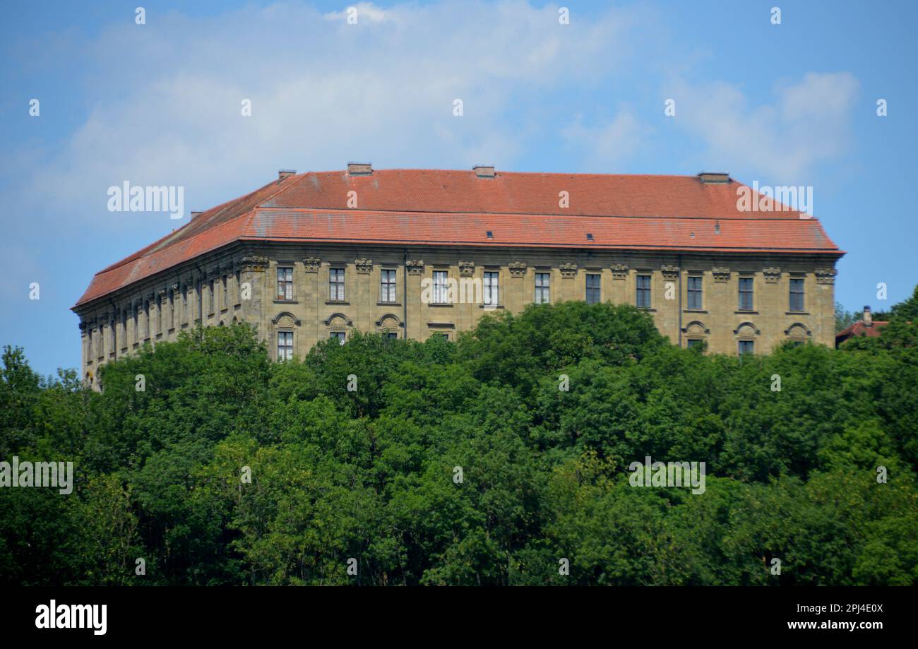 Germany, Bavaria, Mittelfranken, Schillingsfürst: baroque castle of the ...