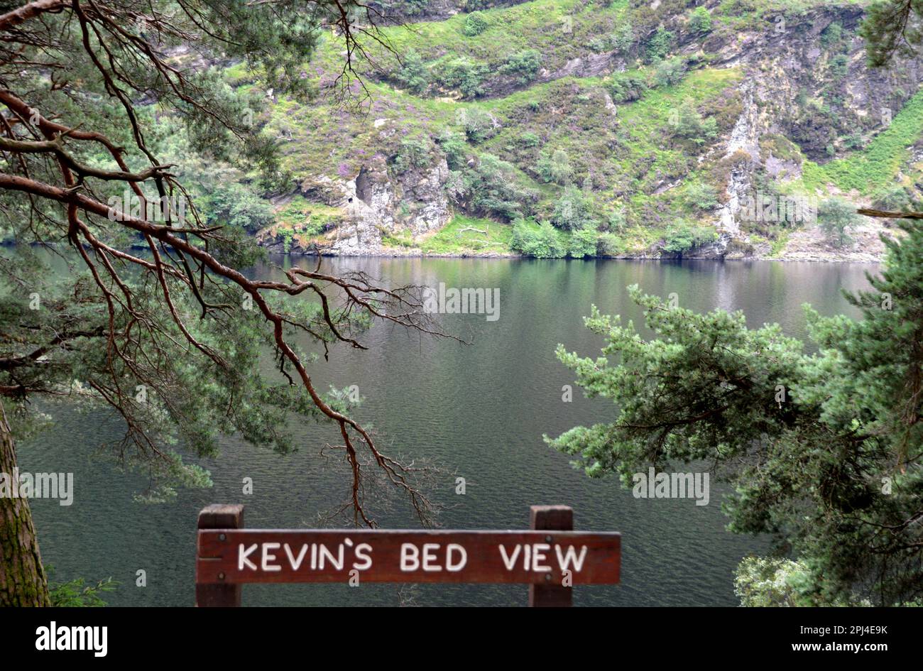 Ireland, Wicklow, Glendalough, a monastic settlement founded in the 5th ...
