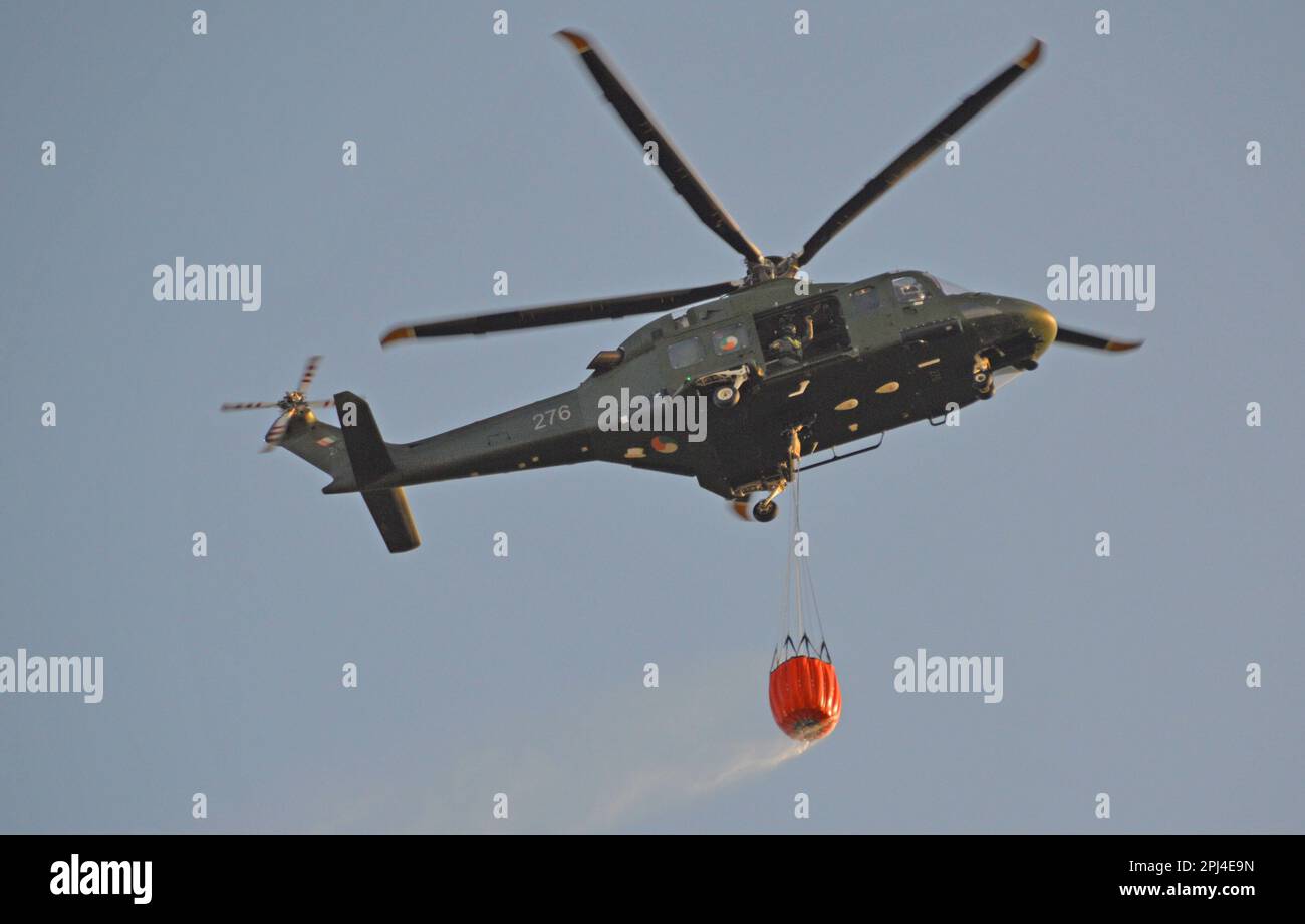 Ireland, Wicklow, Bray: "276" Agusta Westland AW.139 helicopter of the ...