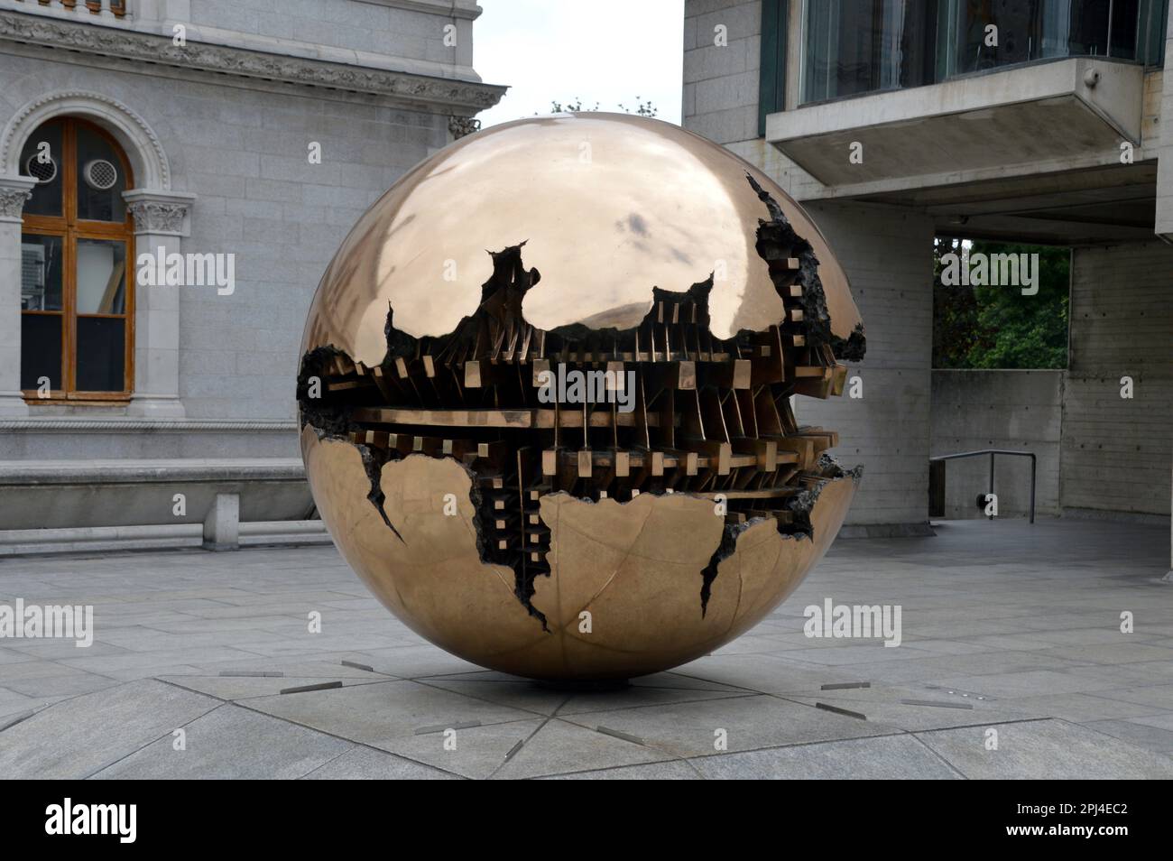 Ireland, Leinster, Dublin: Arnaldo Pomodoro's sculpture "Sphere within ...