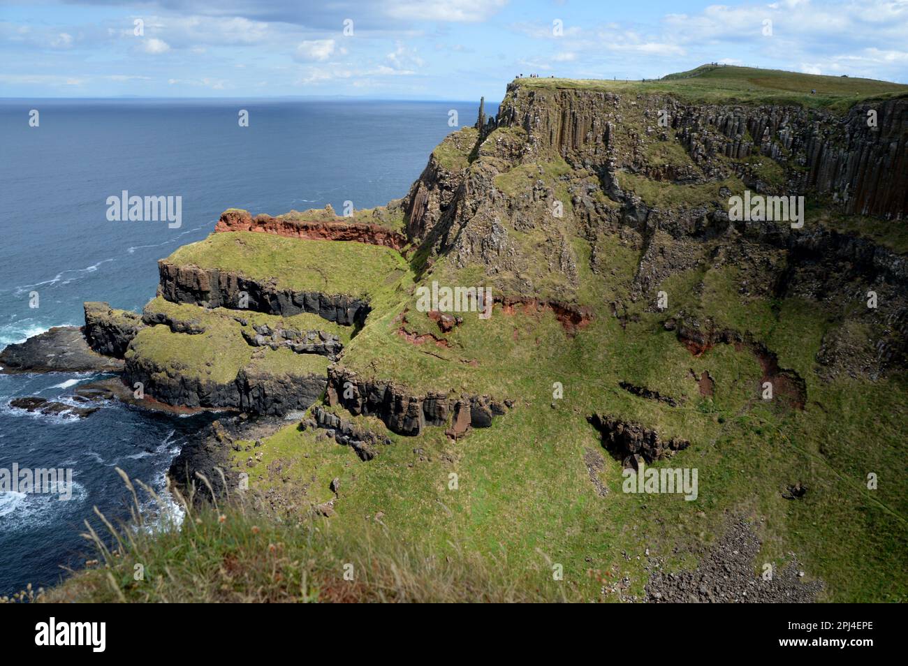 Northern Ireland, County Antrim, Causeway Coast: the harsh contours of ...