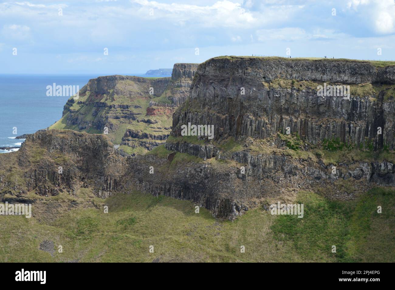 Northern Ireland, County Antrim, Causeway Coast: view from the cliff ...