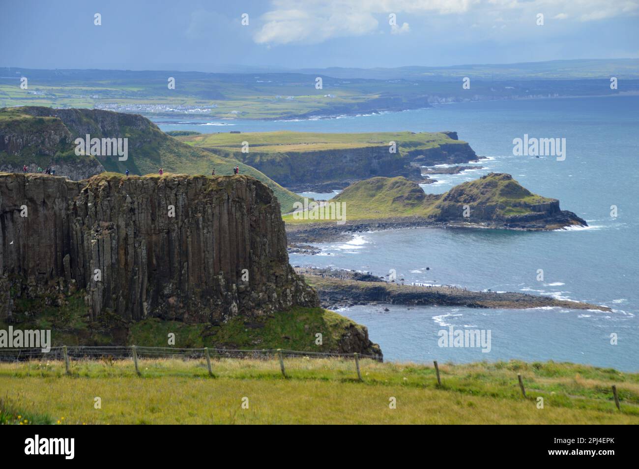 Northern Ireland, County Antrim, Causeway Coast: view from the cliff ...