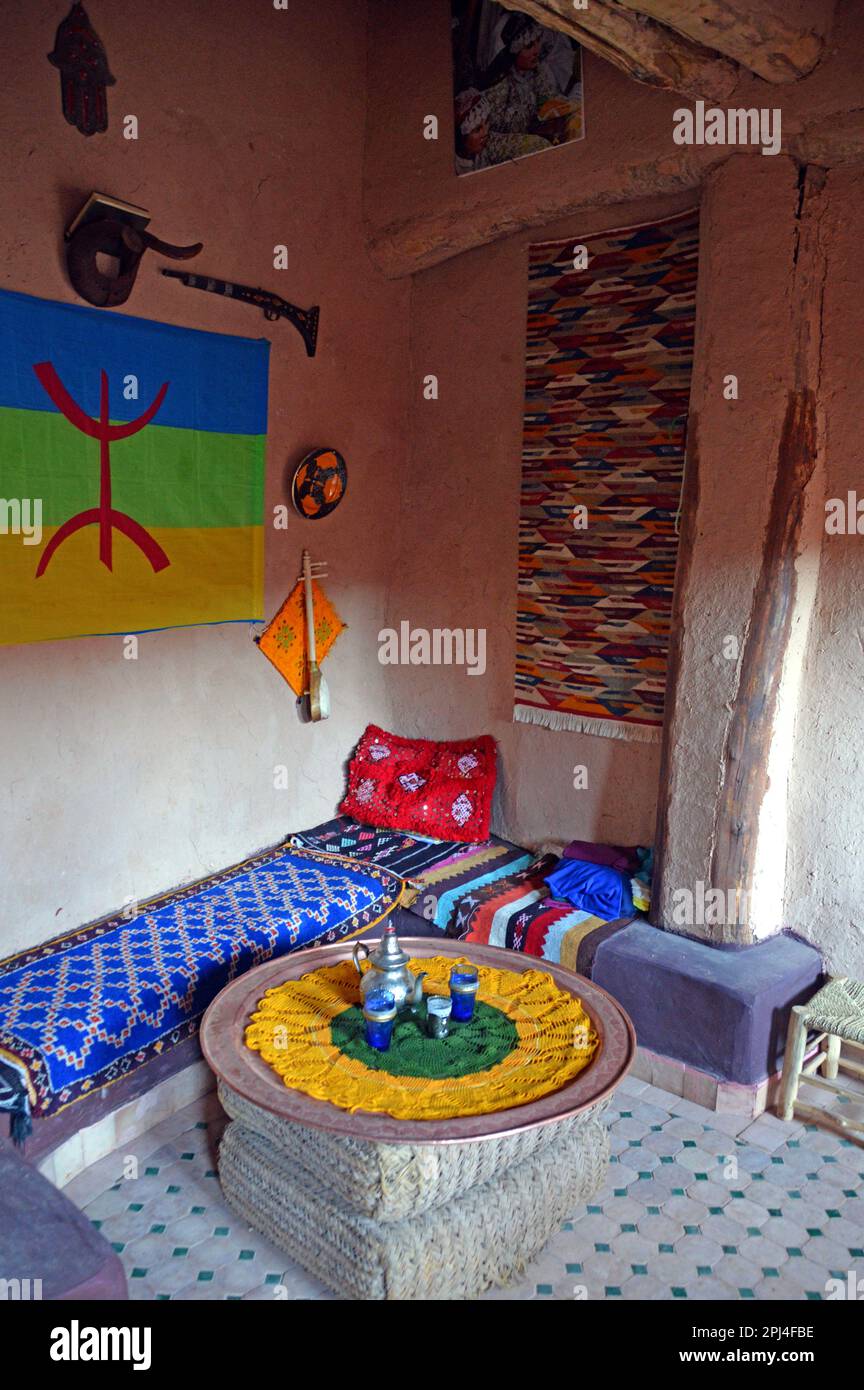 Morocco, Ouarzazate: Ait Benhaddou, a carefully restored ksar or fortified kasbah of adobe ...