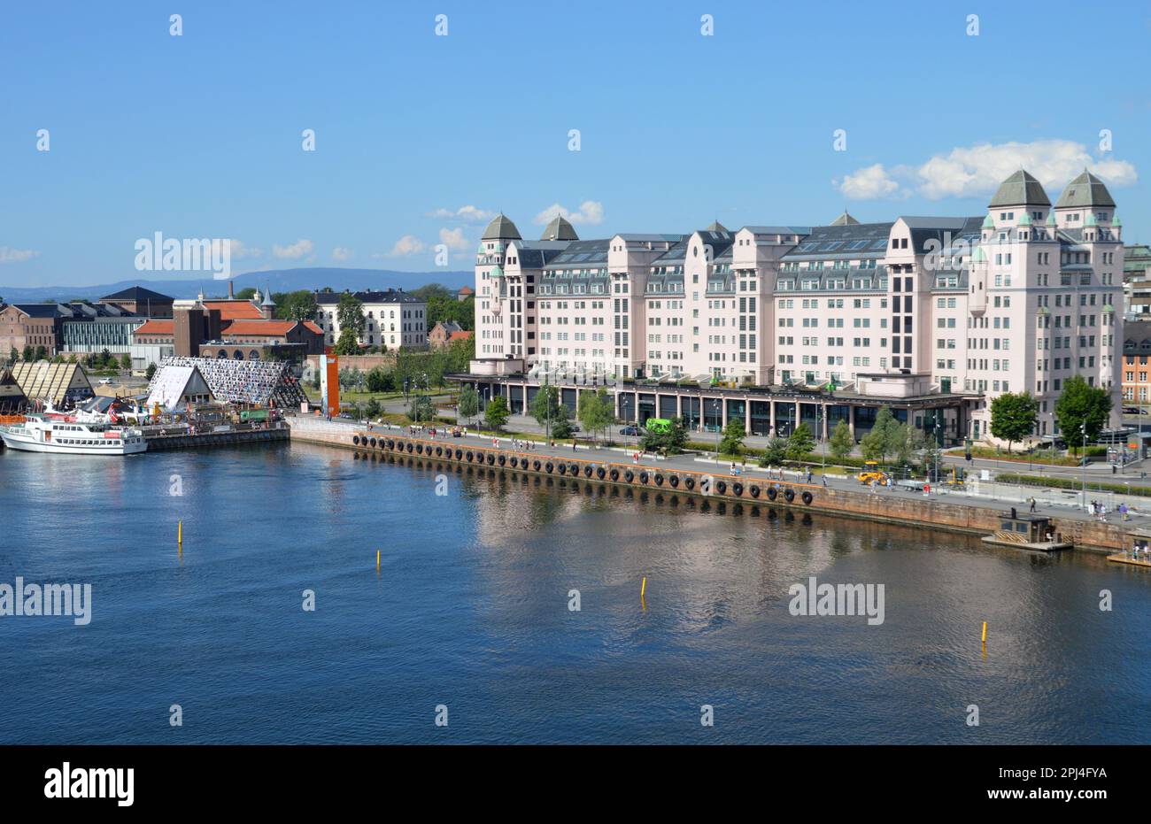 Norway, Oslo: Havnelageret office block on the quayside was the largest ...