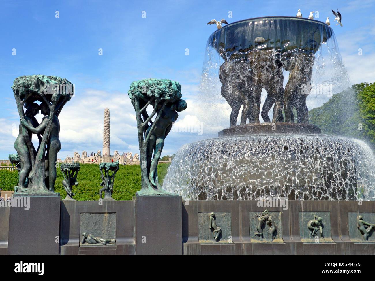 Norway, Oslo: Vigeland Sculpture Park within Frogner Park, a collection ...