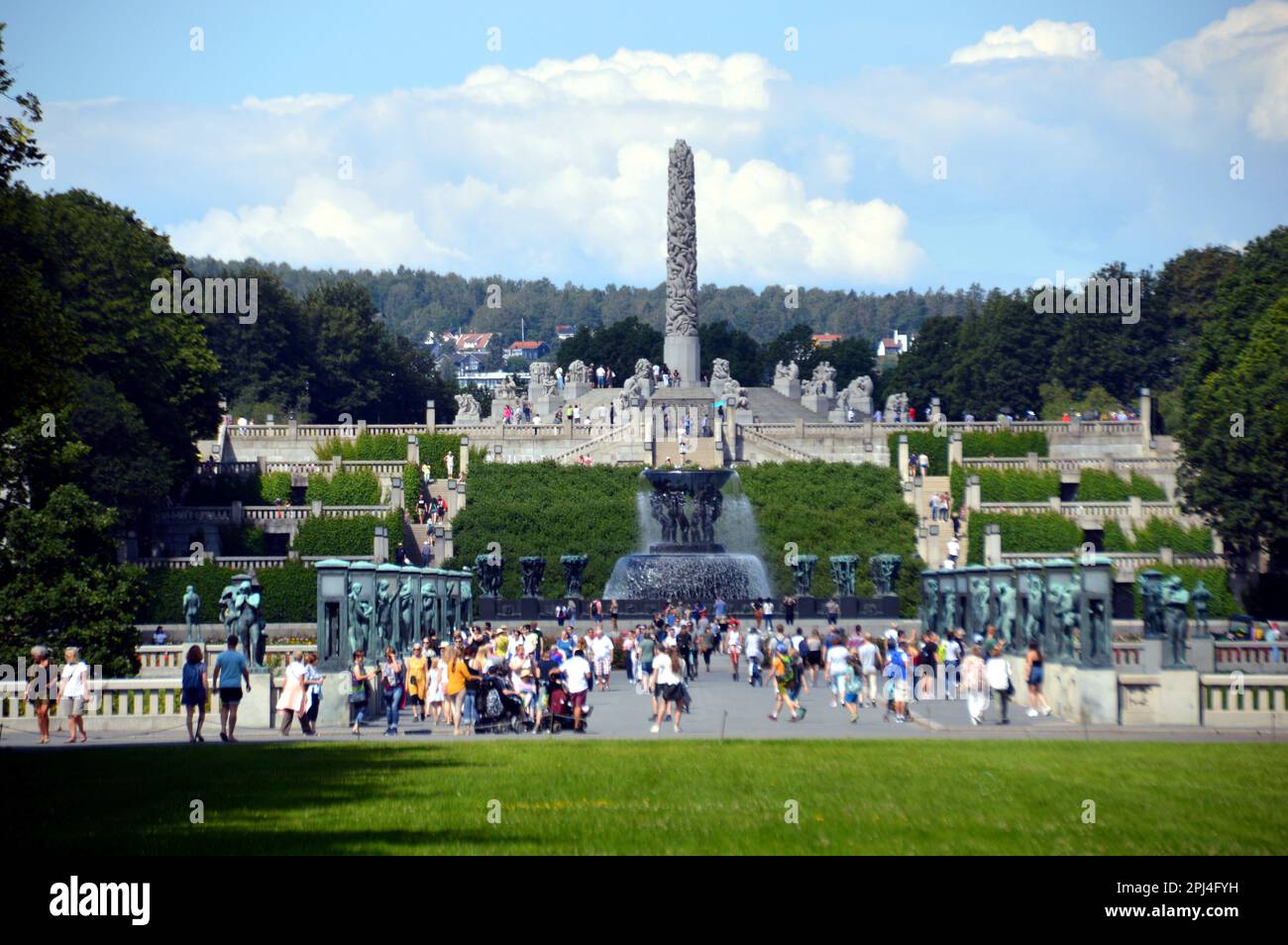 Norway, Oslo: Vigeland Sculpture Park within Frogner Park, a collection ...